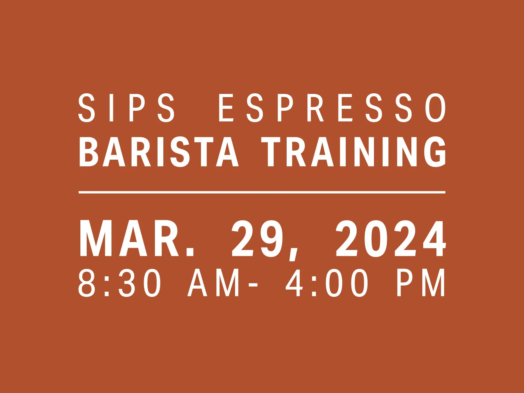 Registration — SIPS Espresso
