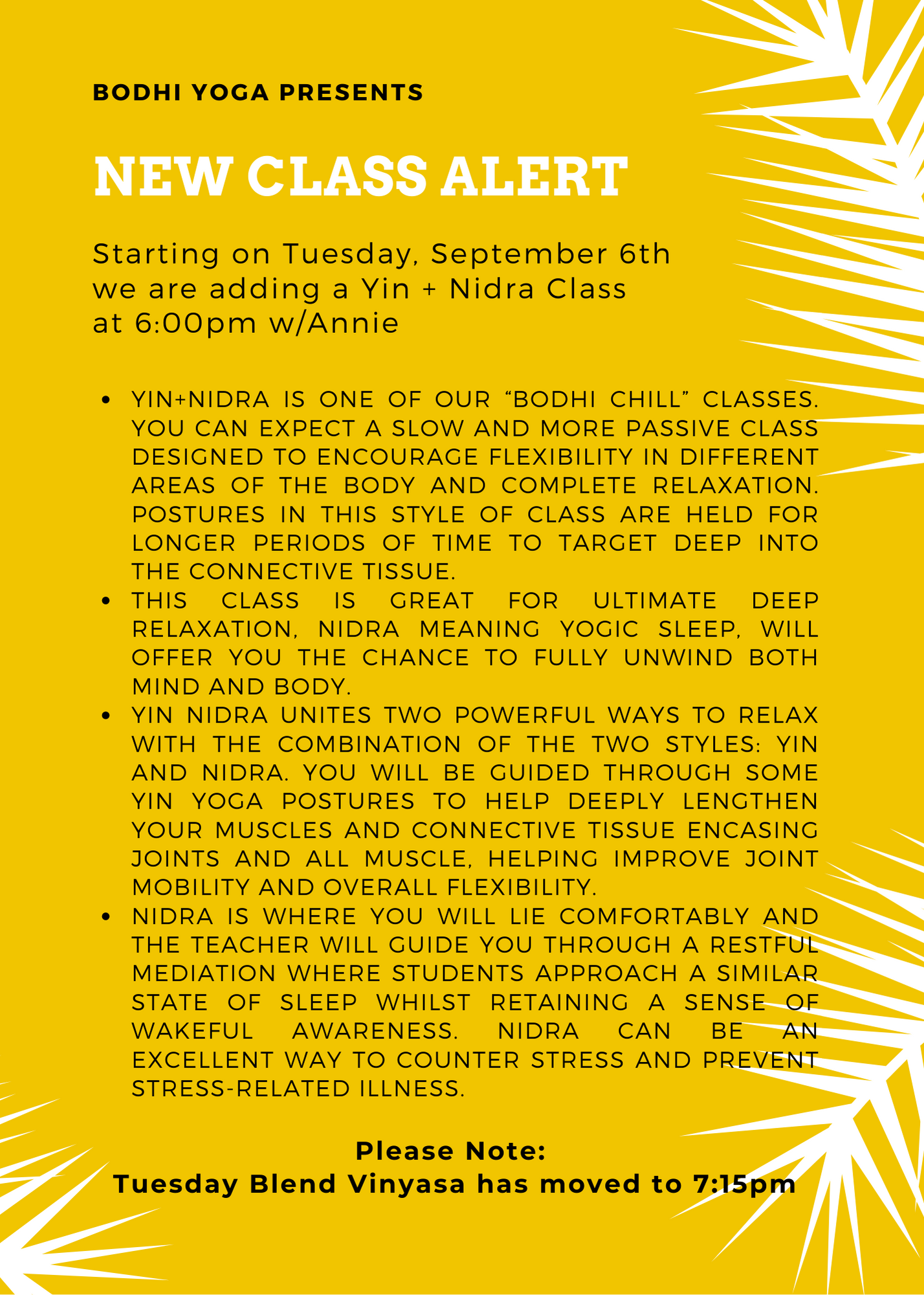 Upcoming Events & Workshops — Bodhi Yoga