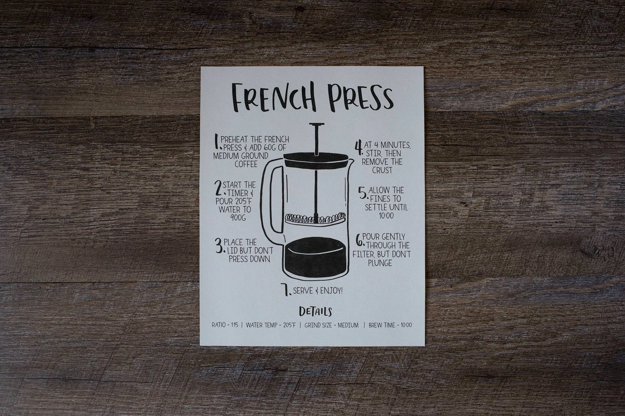 French Press Coffee Technique
