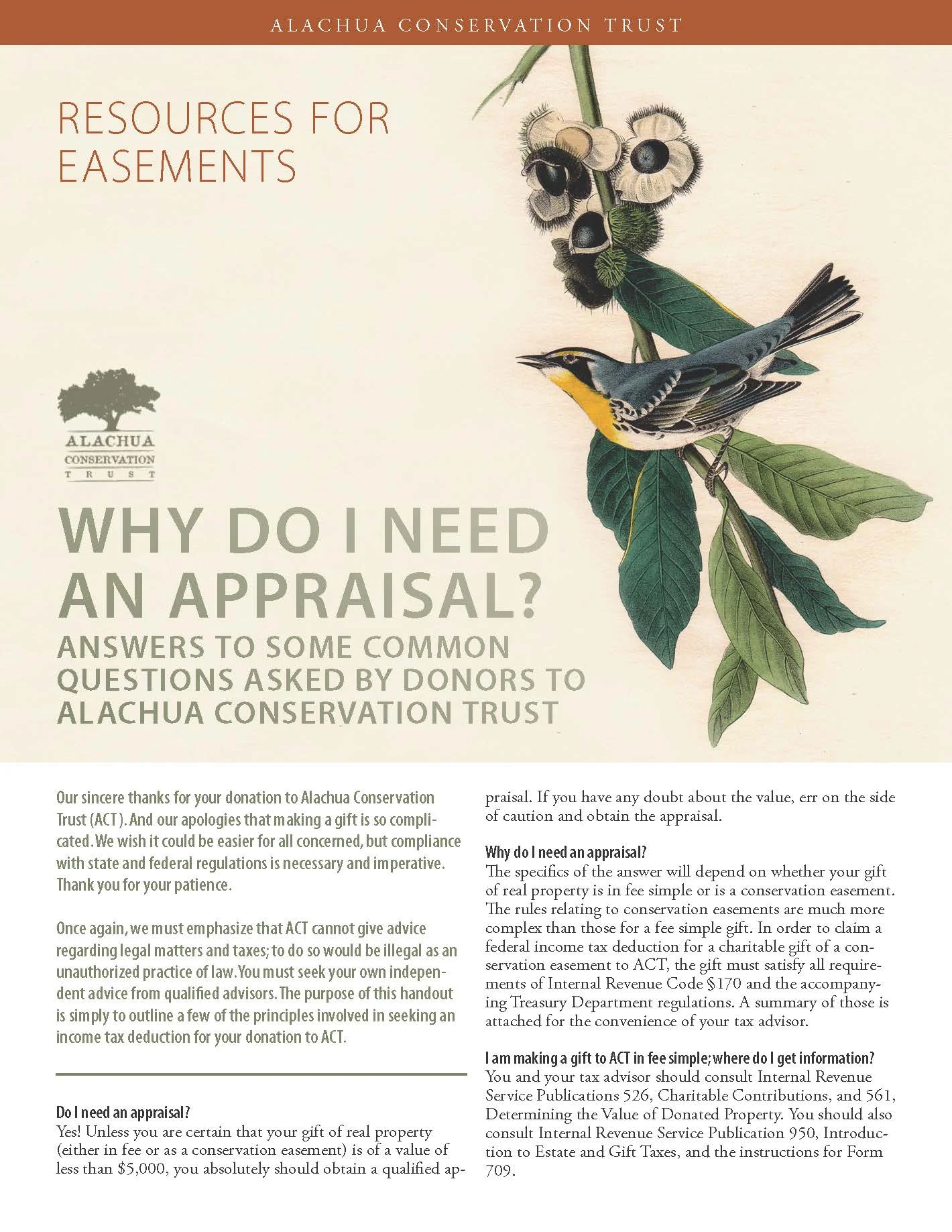 Alachua Conservation Trust — Conservation Easements