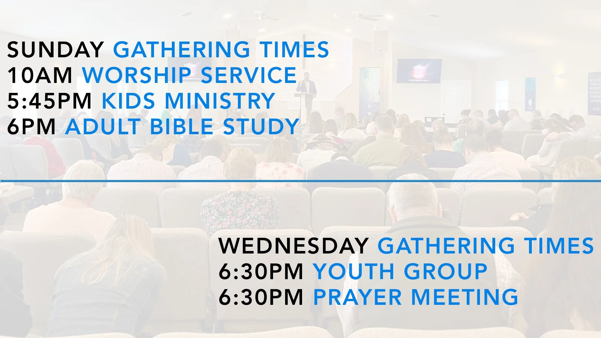 Service Times — Northside Baptist Church