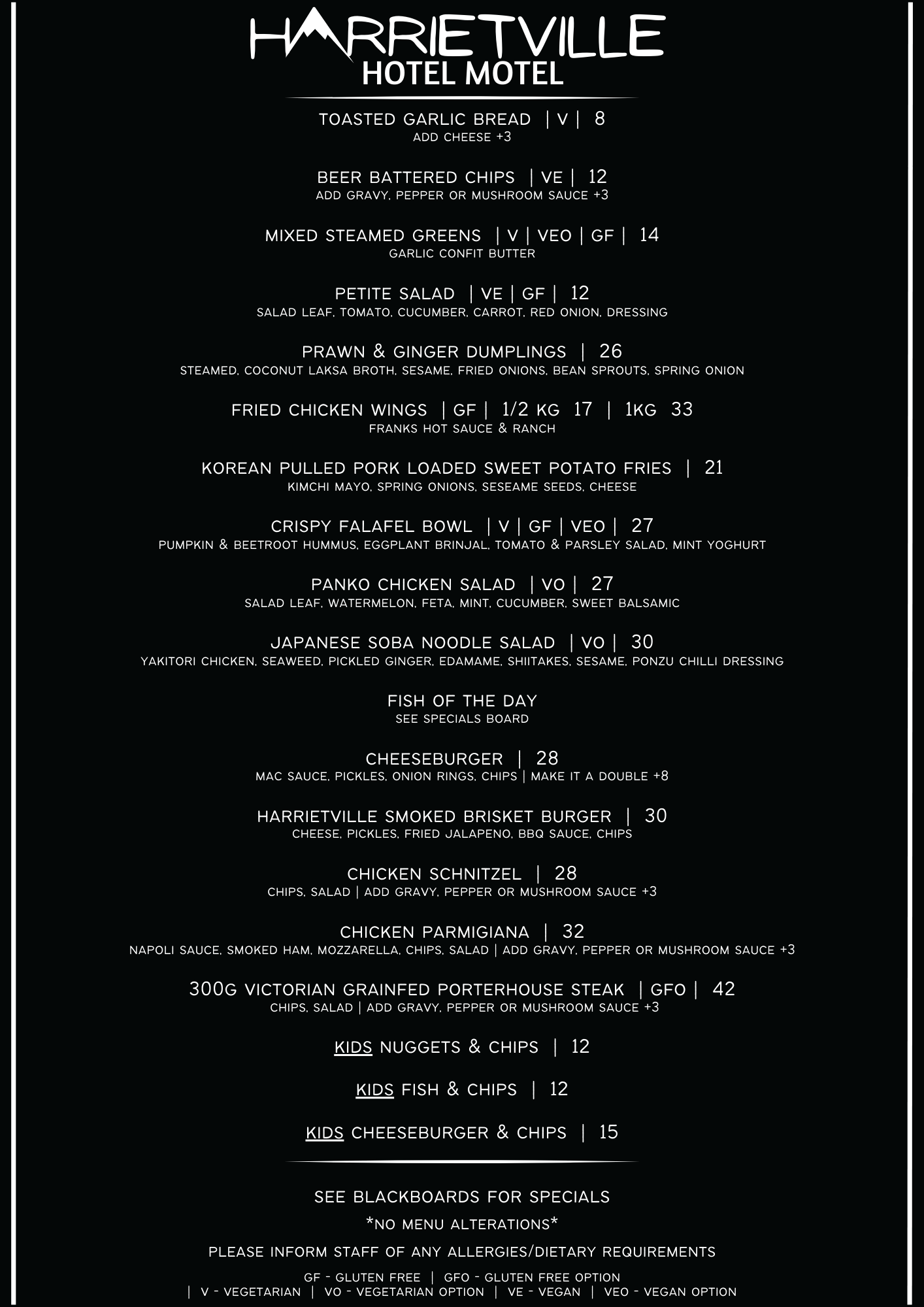 EAT — Harrietville Hotel Motel
