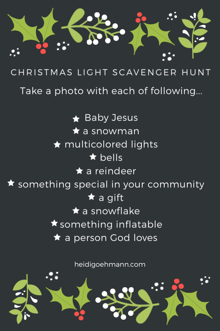 Christmas Light Scavenger Hunt — Heidi Goehmann