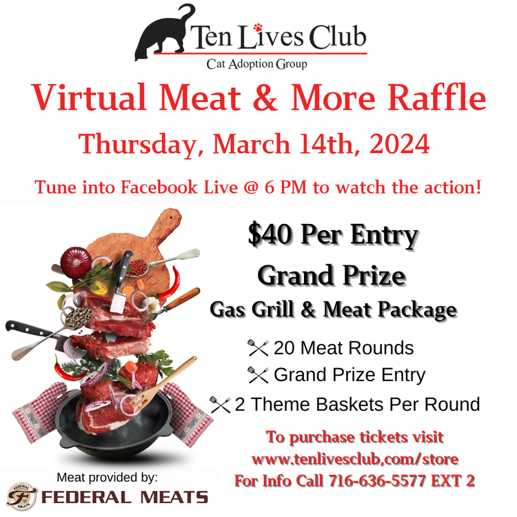 Virtual Meat & More Raffle March 2024 — Ten Lives Club