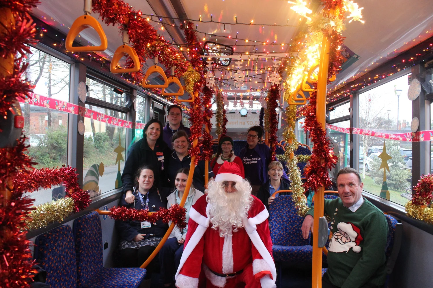 Santa Bus - News — Winchester Hospice