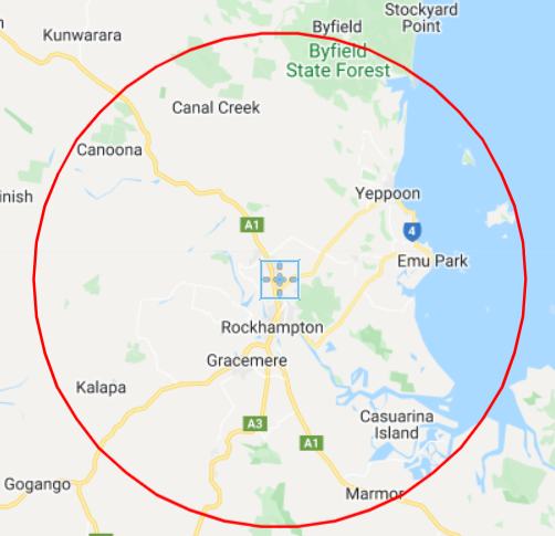 Rockhampton Radial Map - Workforce Advisory