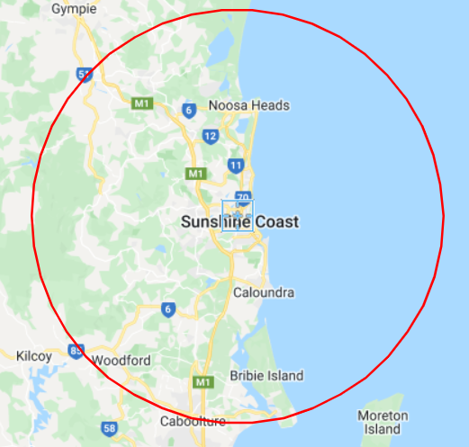 Sunshine Coast Radial Map - Workforce Advisory