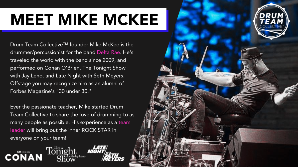 DRUM TEAM COLLECTIVE: Rock And Roll Team Building