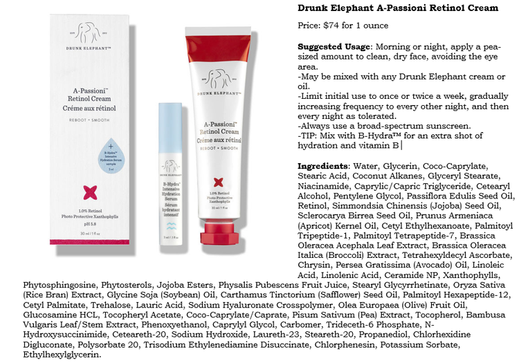 Drunk Elephant: A-Passioni- The New Retinol — Beauty and Etc.