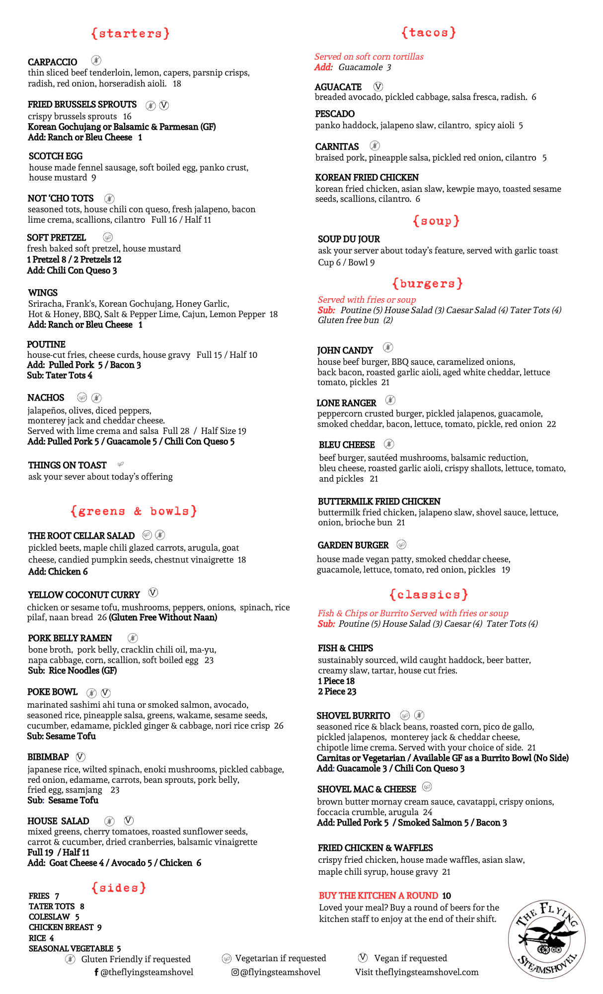 Dinner — %The Flying Steamshovel Gastropub & Inn