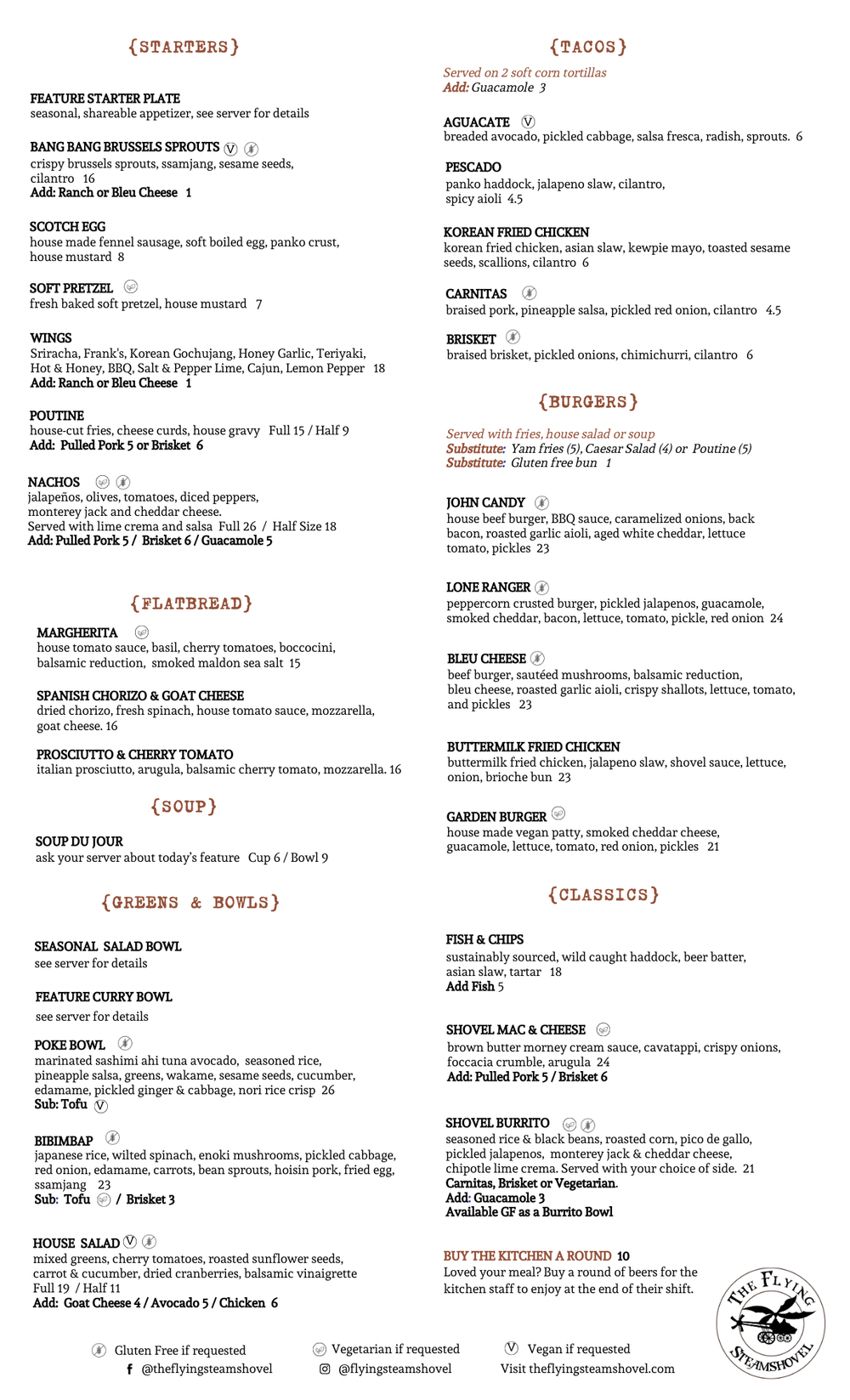 Dinner — %The Flying Steamshovel Gastropub & Inn