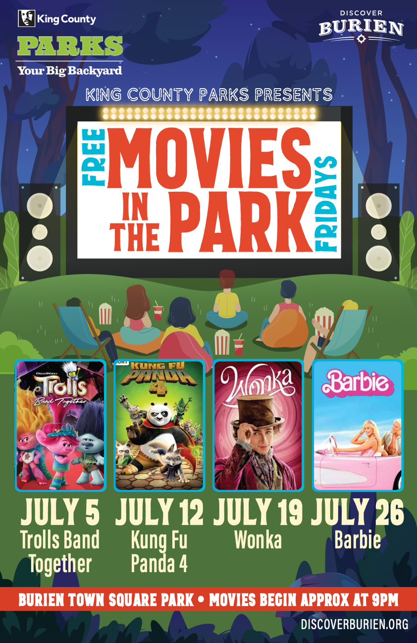 Discover Burien - Friday Night Movies in the Park