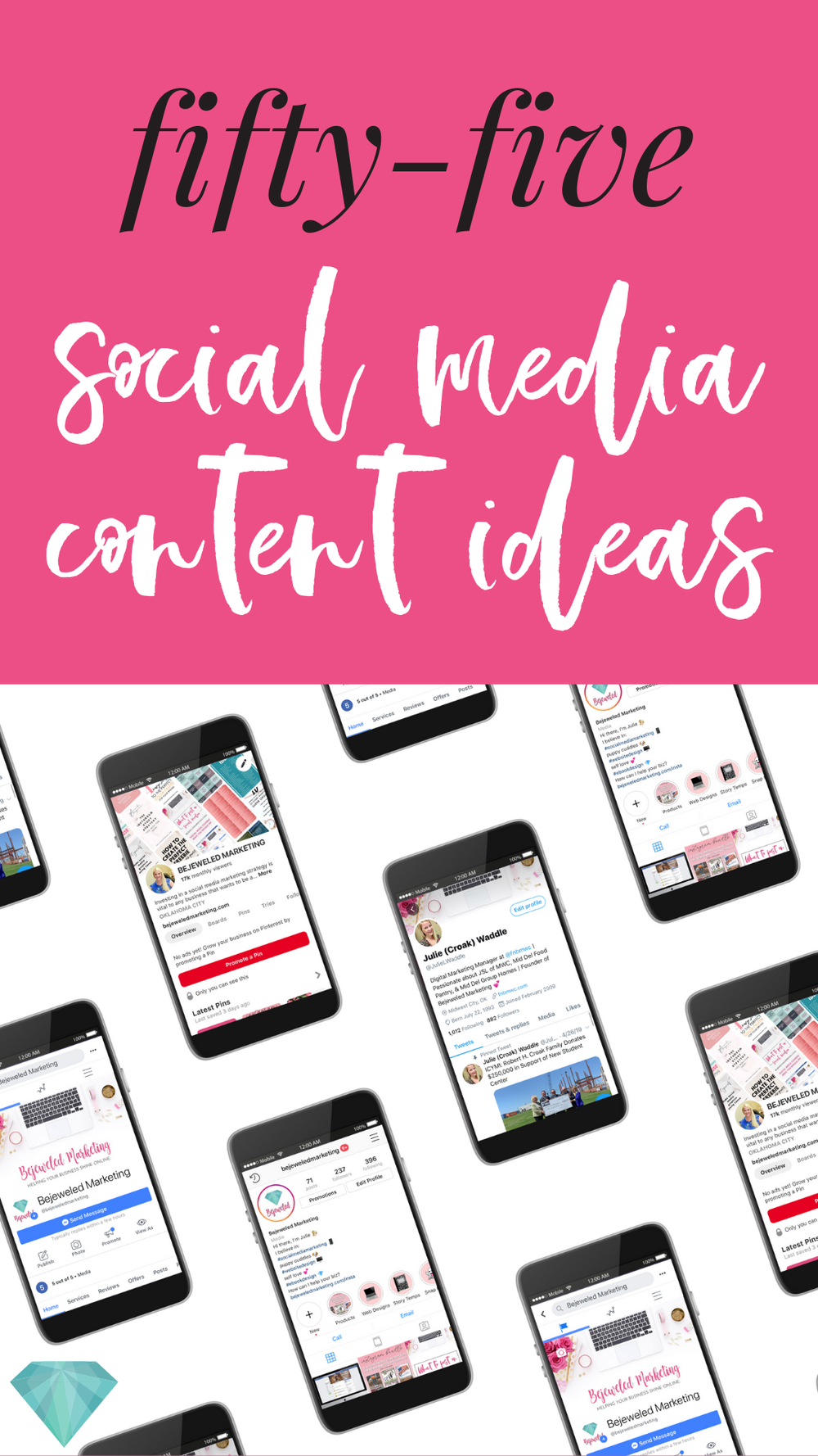 55 Social Media Content Ideas — Bejeweled Marketing | Social Media ...
