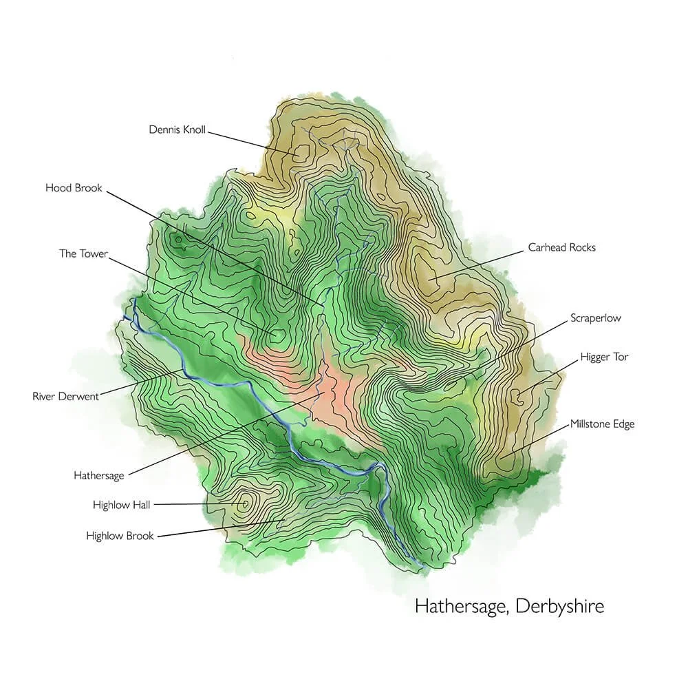 Hathersage — Contour Map Collection