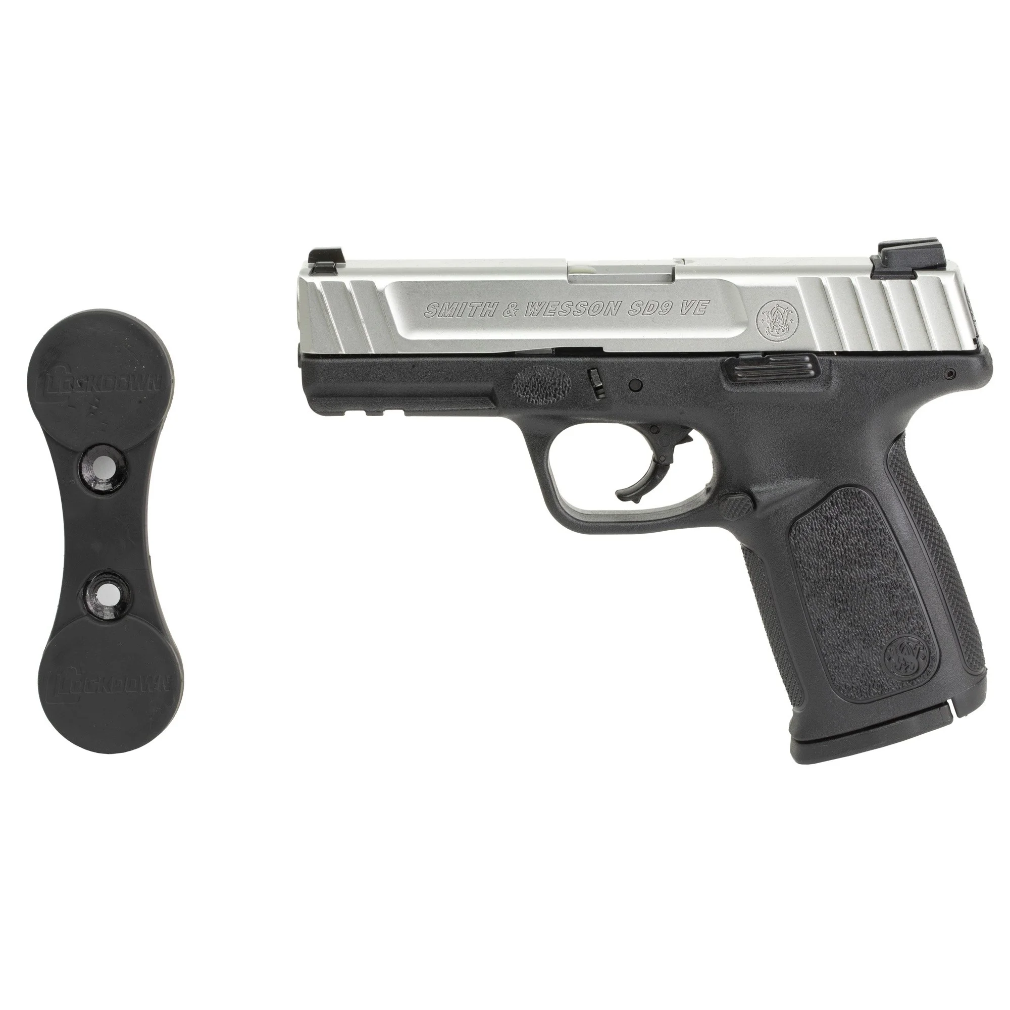 Silver 9mm Gun