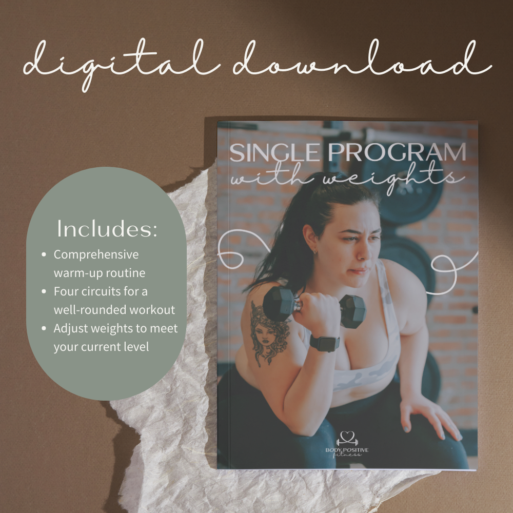 Weight Training Program - Single Program - eBook — Body Positive Fitness