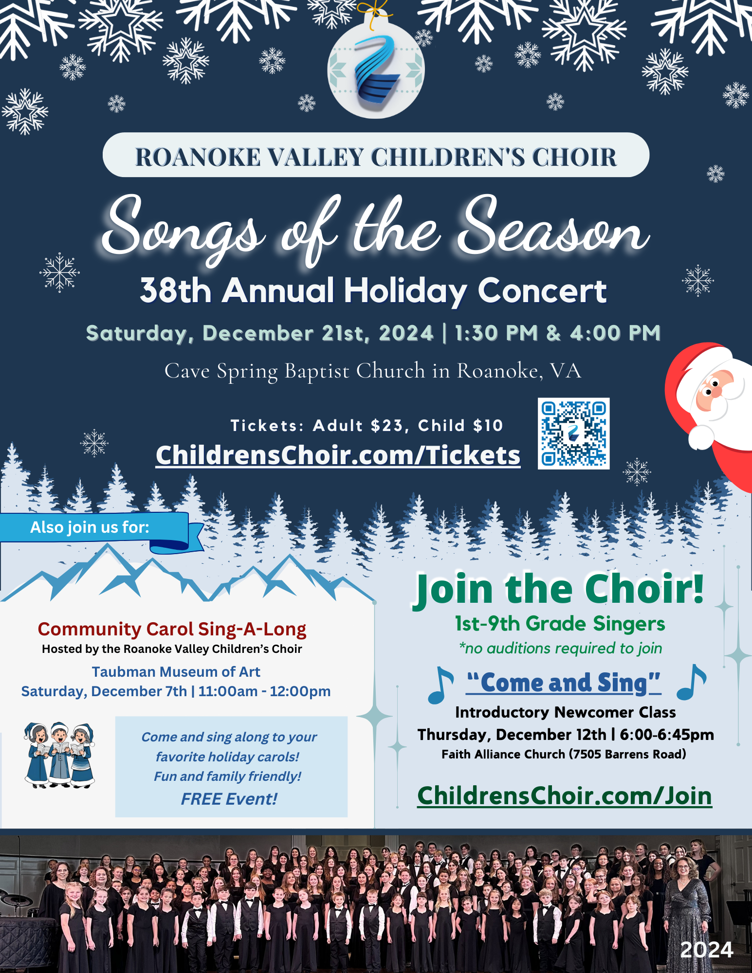 RVCC Holiday 2024 Concert — Roanoke Valley Children's Choir