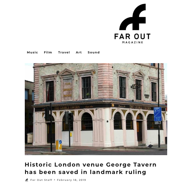 Press — The George Tavern