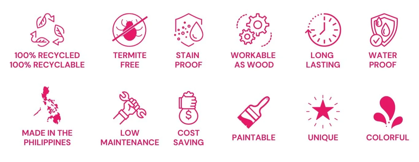 Recycled plastic boards made in the Philippines — The Plastic Flamingo