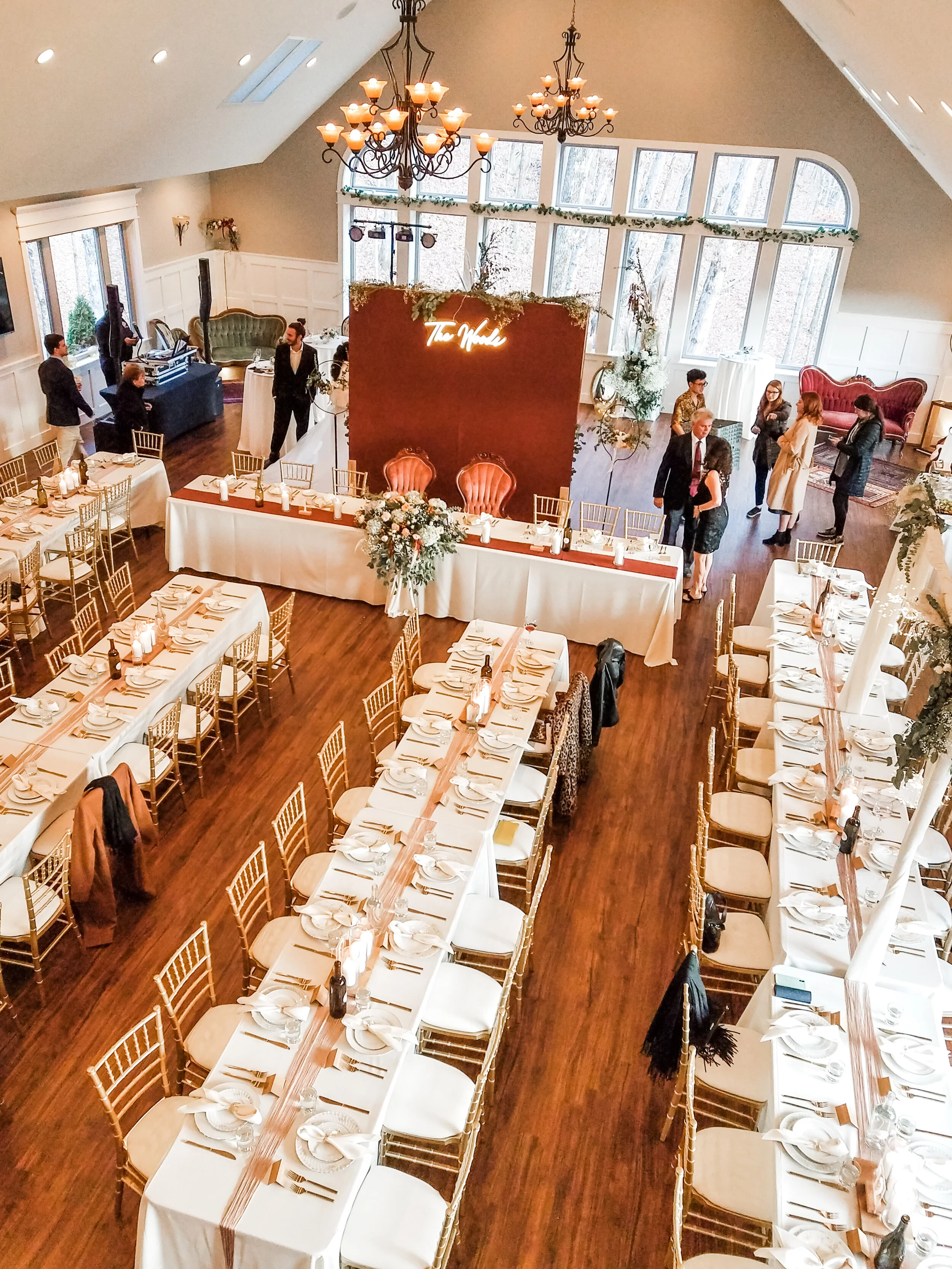 Reception Table Set Up