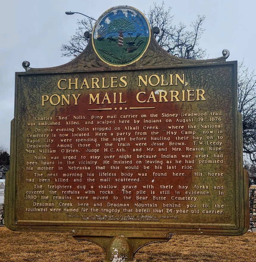 Monument For Charles Nolin — Black Hills Hiking, Biking, and More