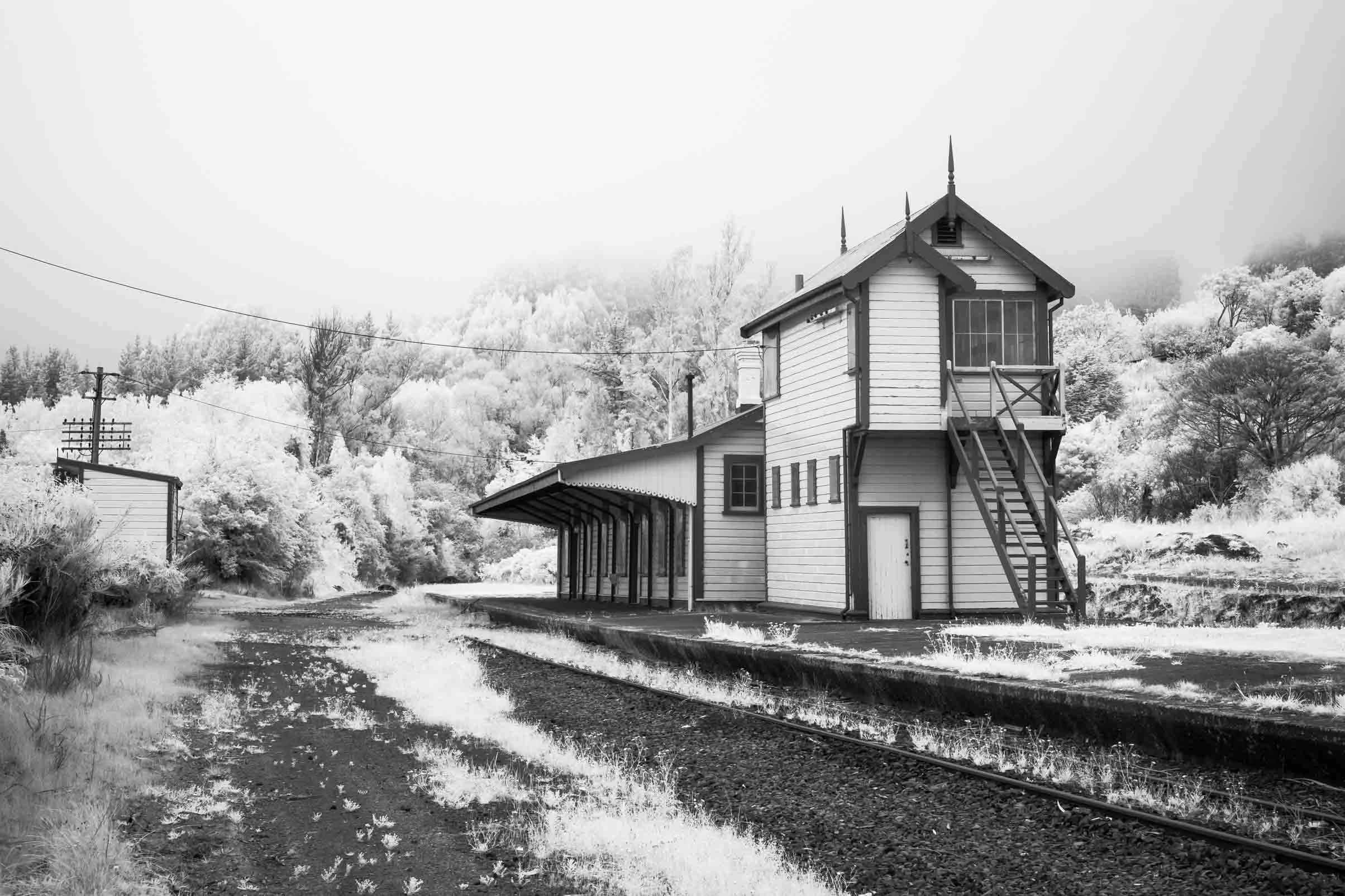 Infrared Photography - Wingatui Railway Station — Trev Hill | Dunedin ...