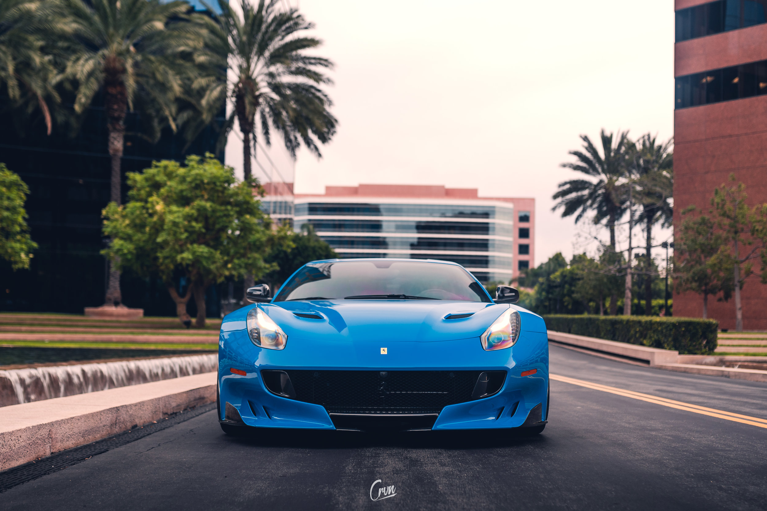Ferrari F12 Blue Wallpaper