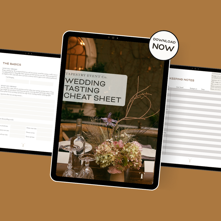 Wedding Tasting Cheat Sheet: Expert Guide for Finalizing Your Reception ...
