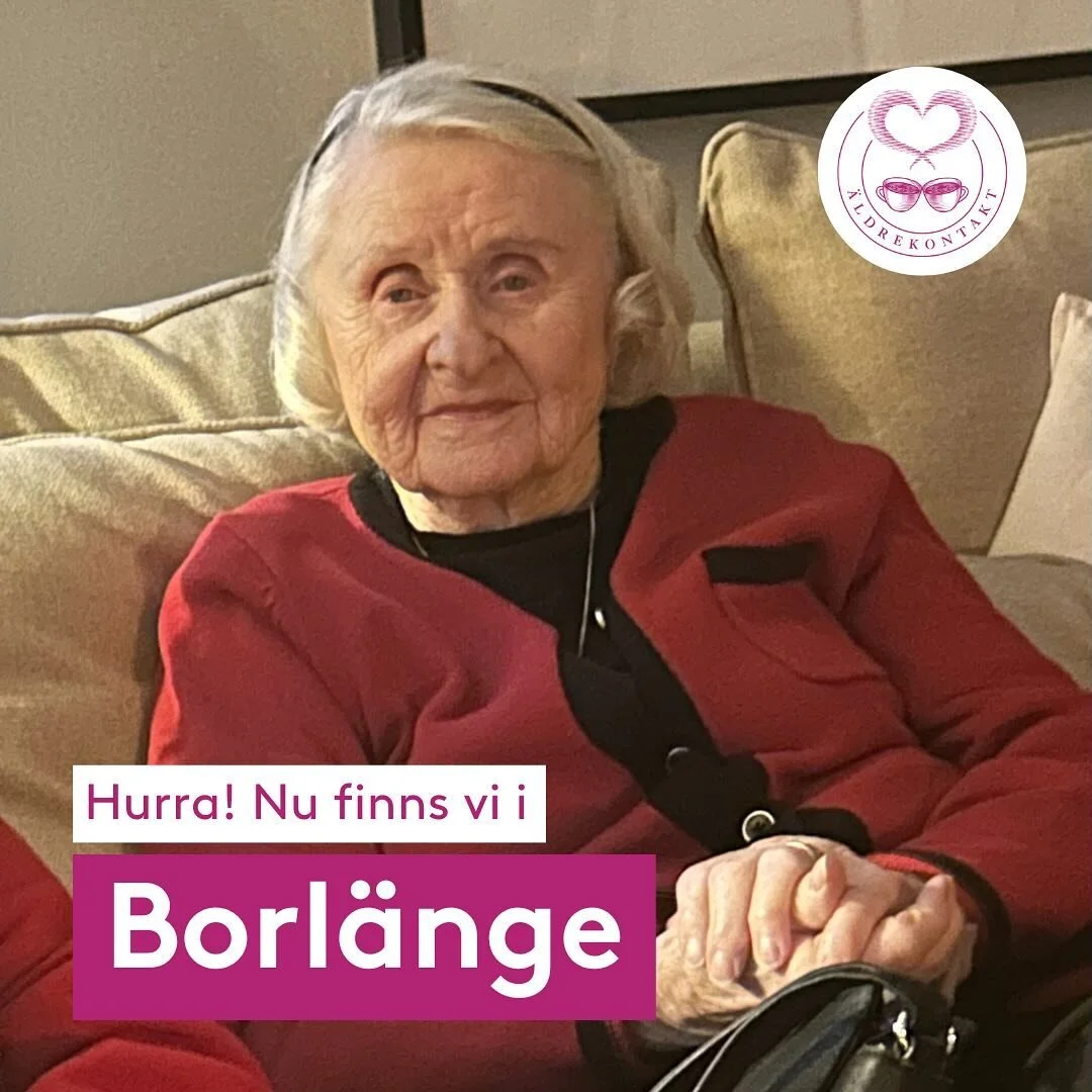 Äldrekontakt - Vi hjälper äldre ur ensamhet