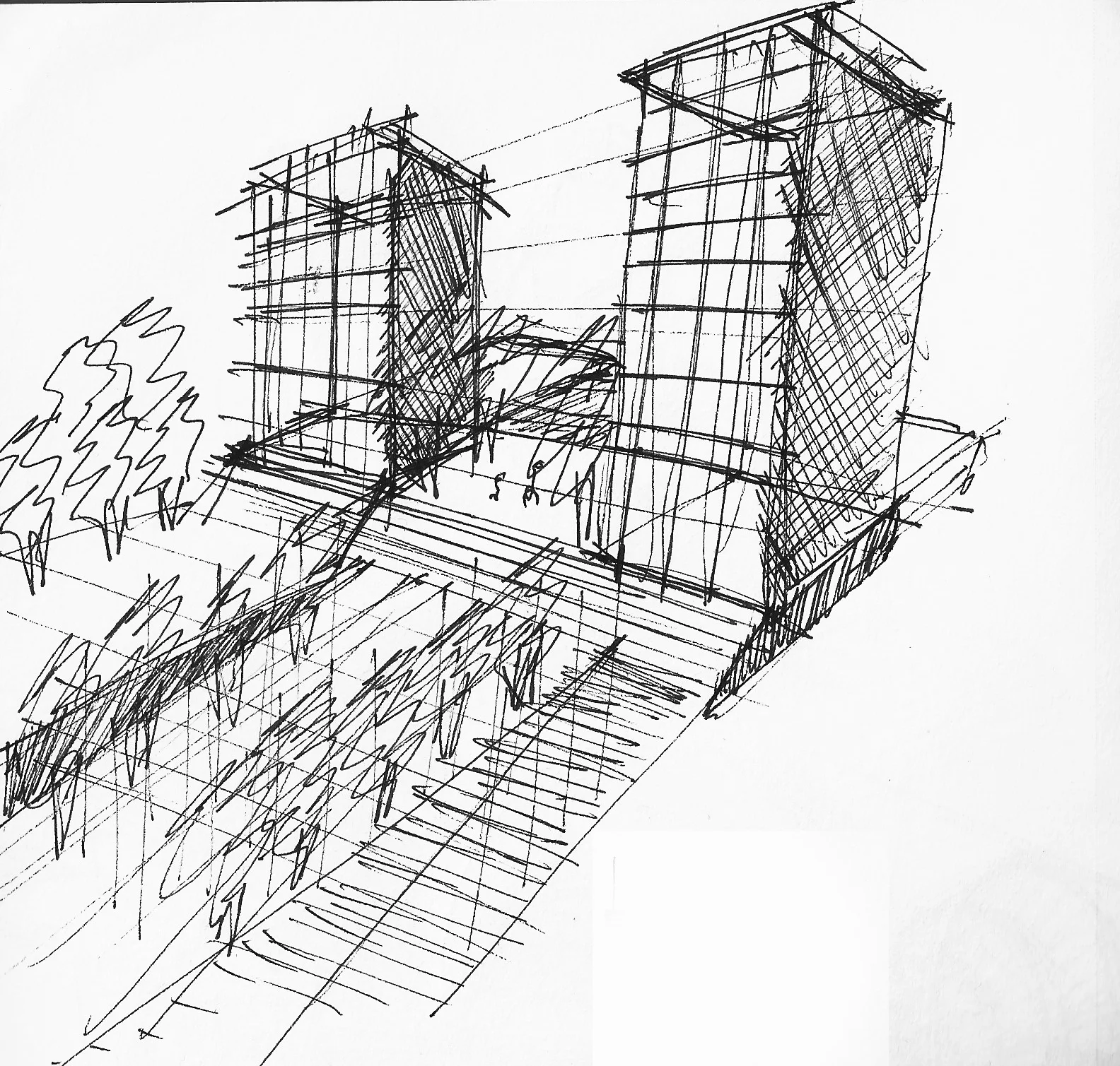 Croquis de recherches — AL - Architectes