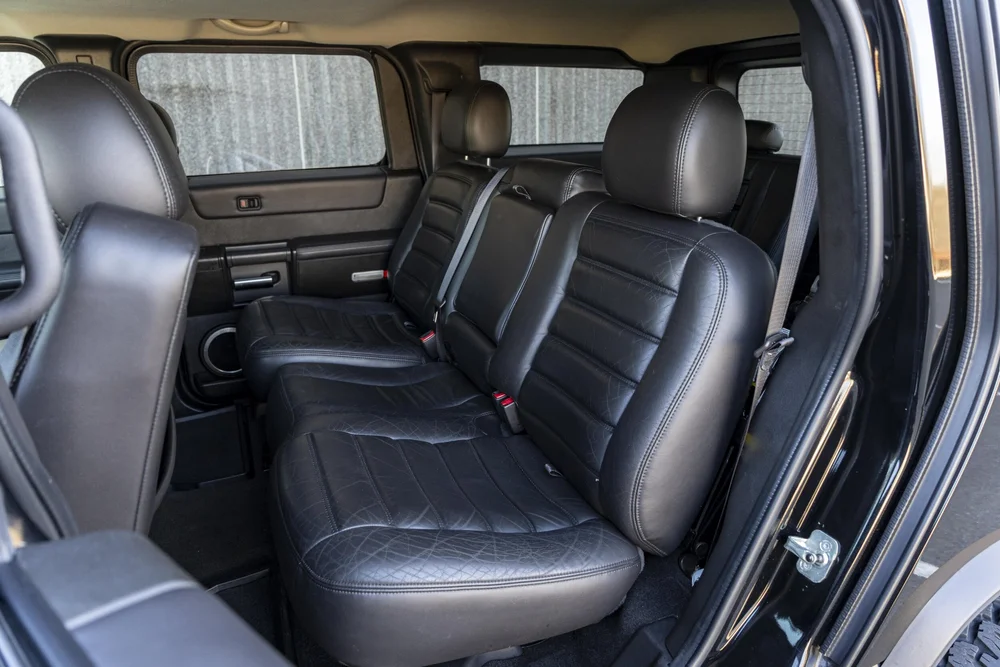 Black Hummer H2 Interior