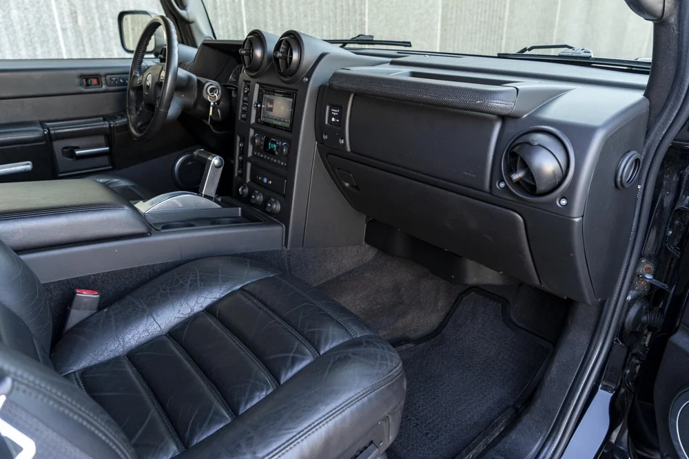 Hummer H2 Black Interior