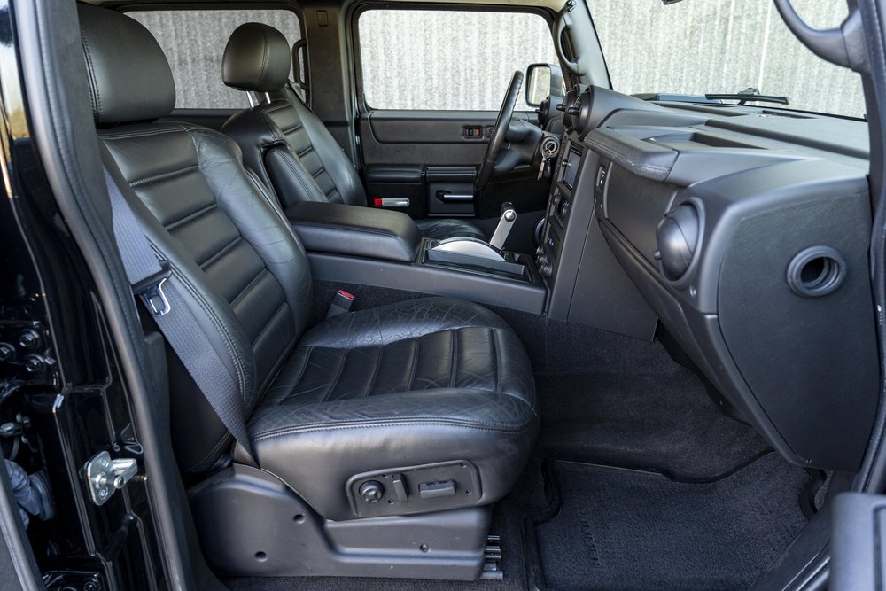 Black Hummer H2 Interior