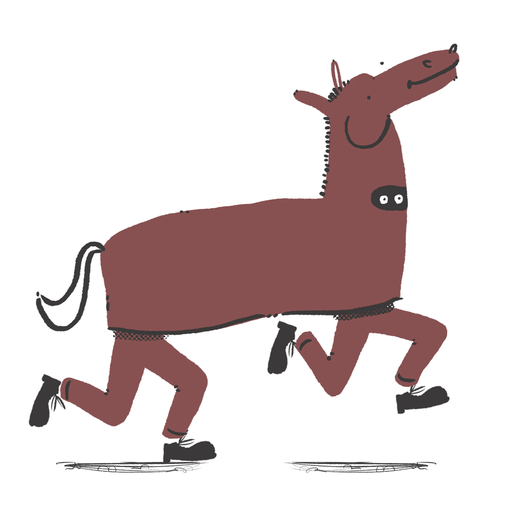 Pantomime Horse Risograph — Gareth Brown - Freelance Cardiff based ...