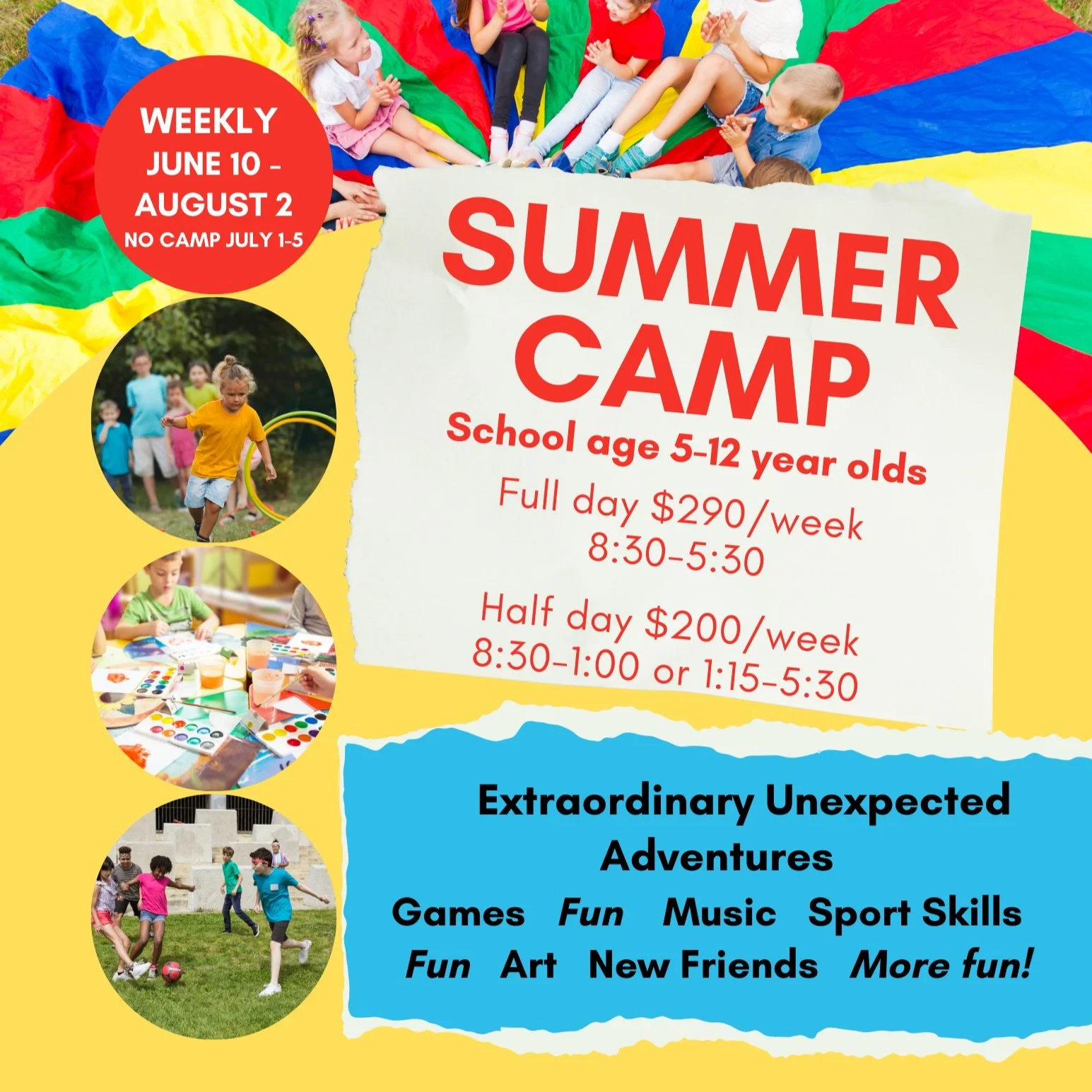 SUMMER CAMPS — Carmel Youth Center
