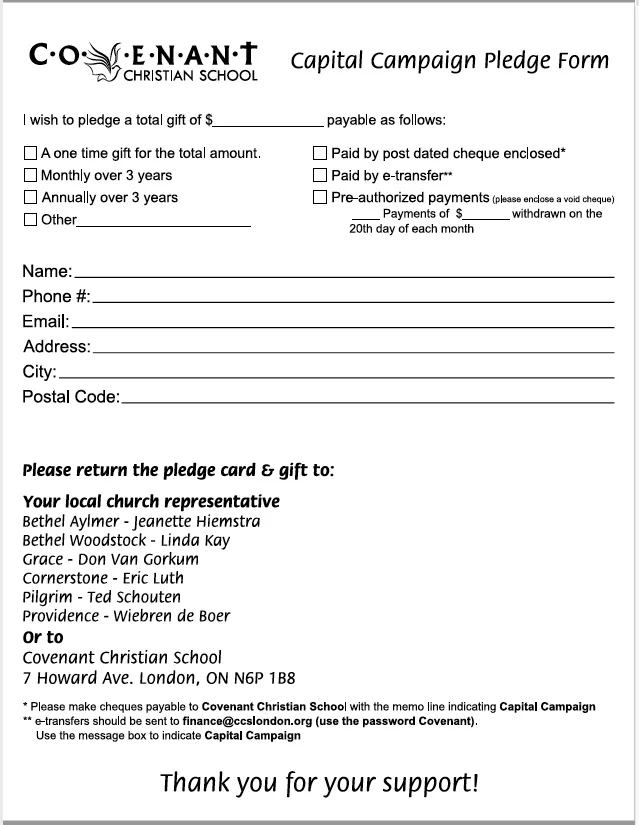 Pledge Form