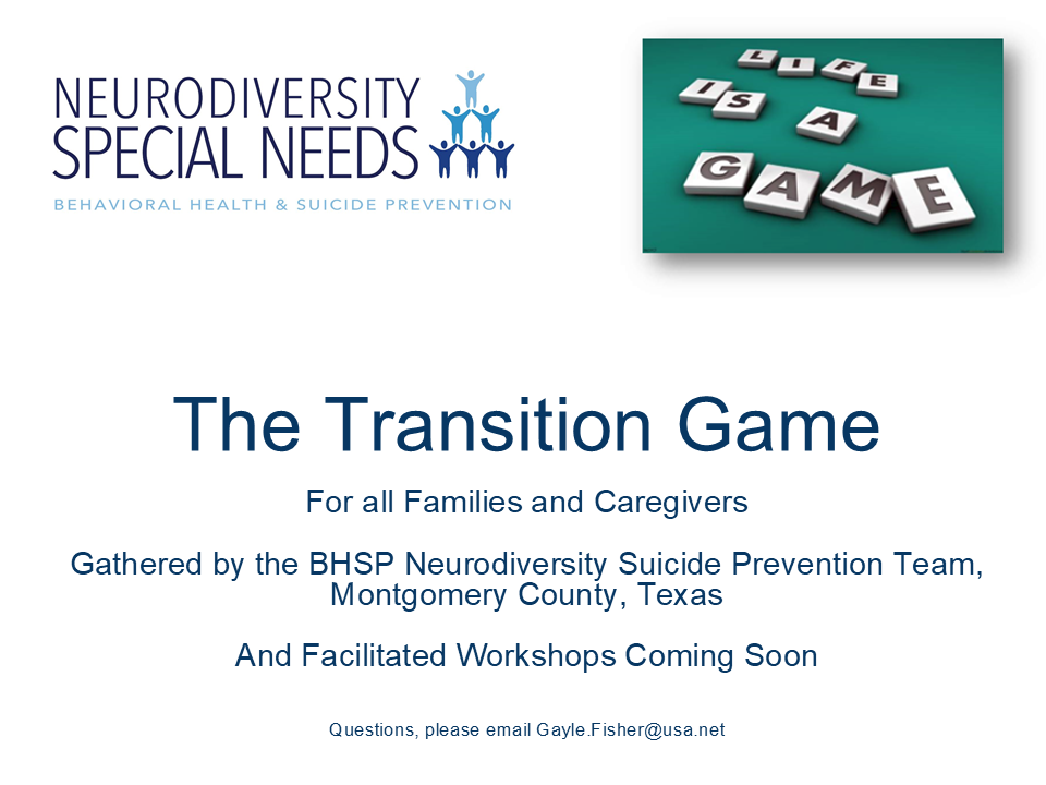 The Transition Game: Resources for Developmental Delay — Getting Sorted