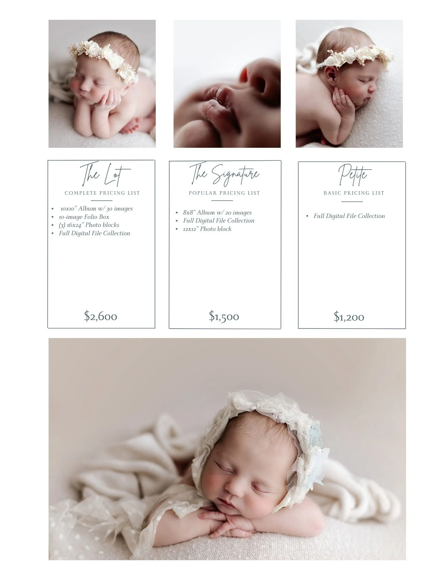 Newborn Session Brochure 2022 — IRON LACE PHOTOGRAPHY