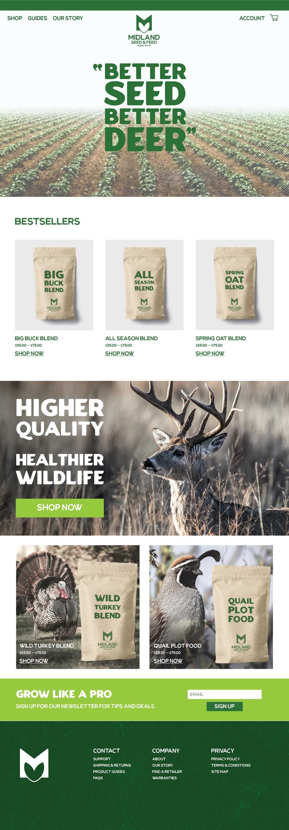 Website Design for Hunting, Fishing & Outdoor Brands | Texoma Design