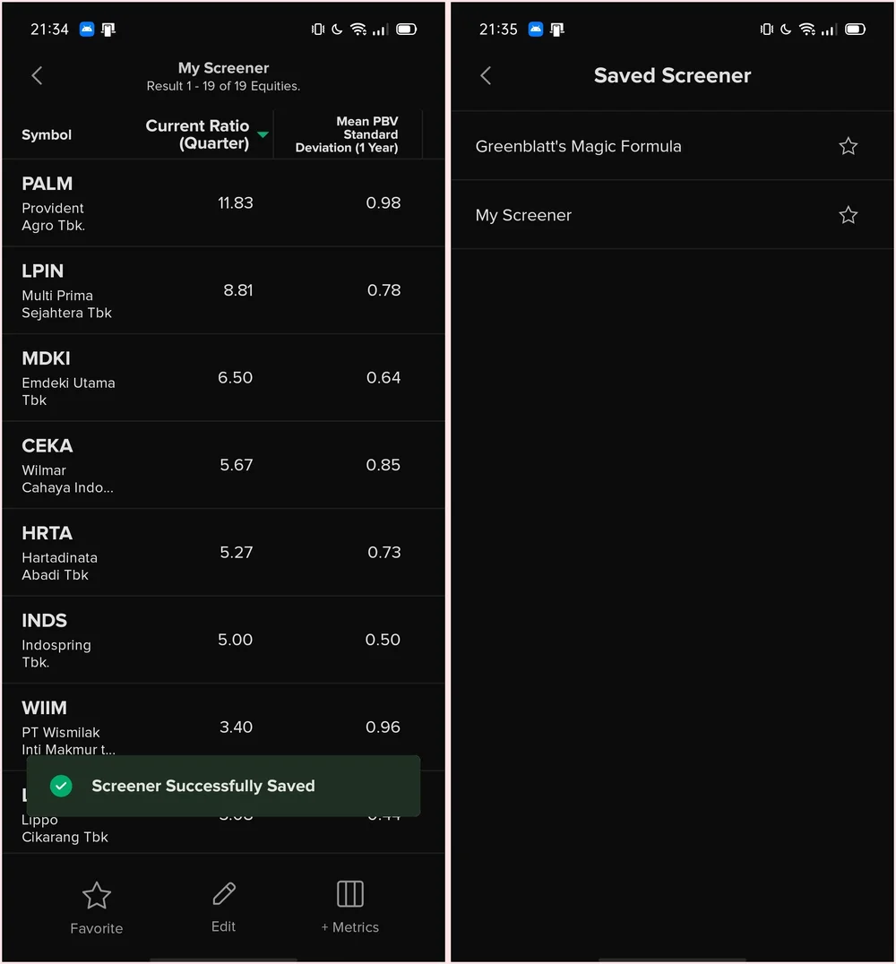Gunakan Aplikasi Gratis ini Untuk Screening Saham — Stockbit Snips ...
