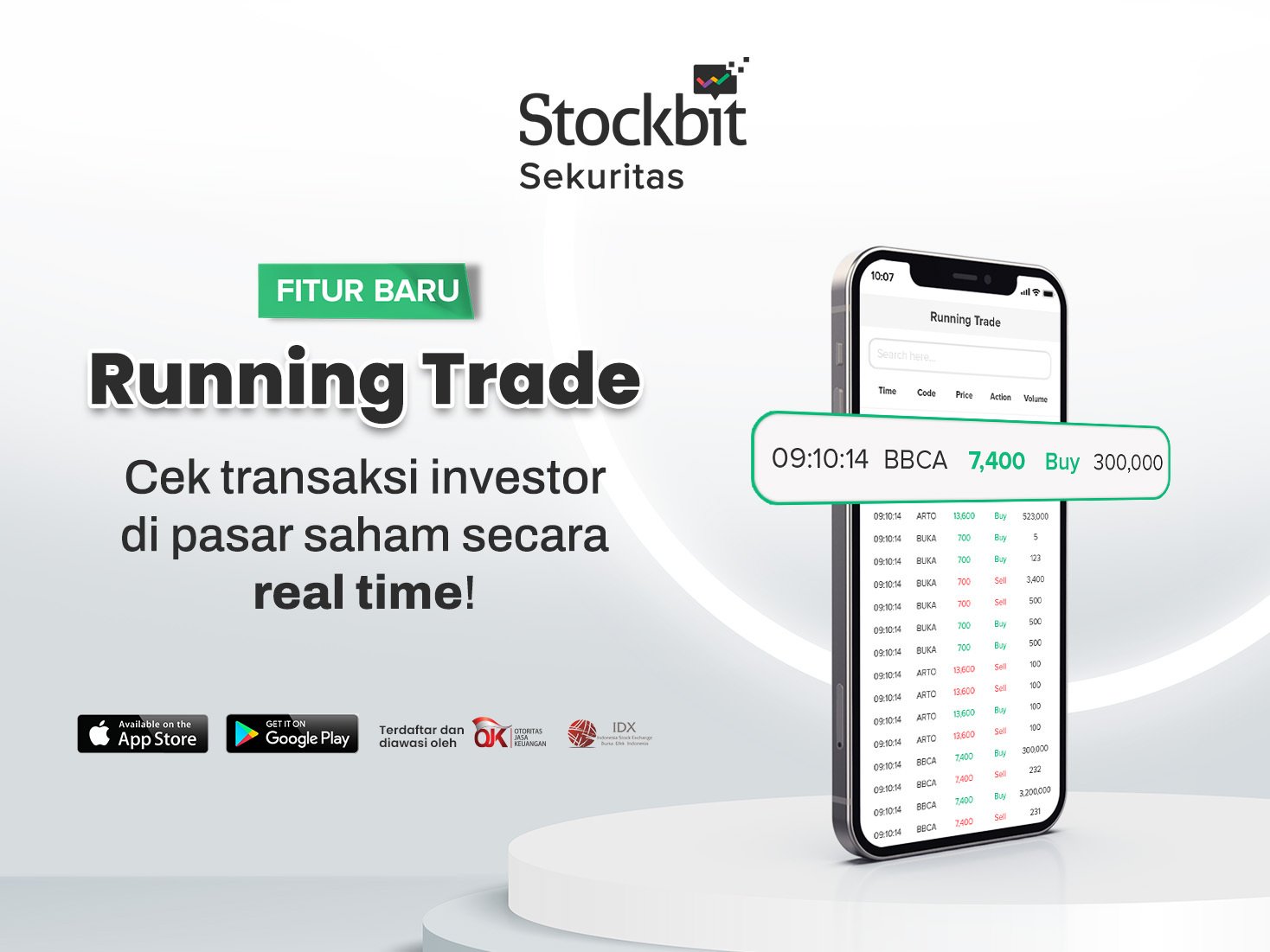 BARU! Cek Transaksi Investor Secara Real Time Pakai Running Trade ...