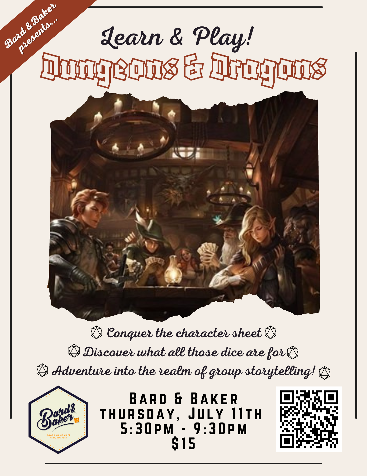 In Store Events — Bard & Baker: Board Game Café