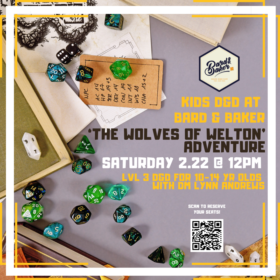 Gift Certificates & Online Store — Bard & Baker: Board Game Café