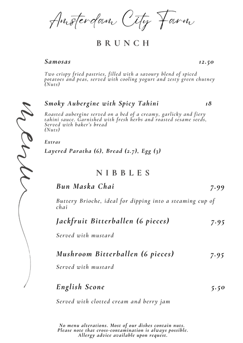 Menu — Amsterdam City Farm
