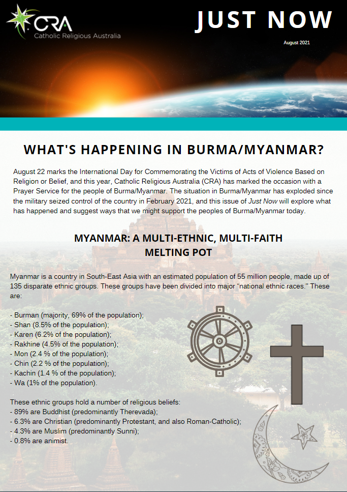 Just Now — Catholic Religious Australia