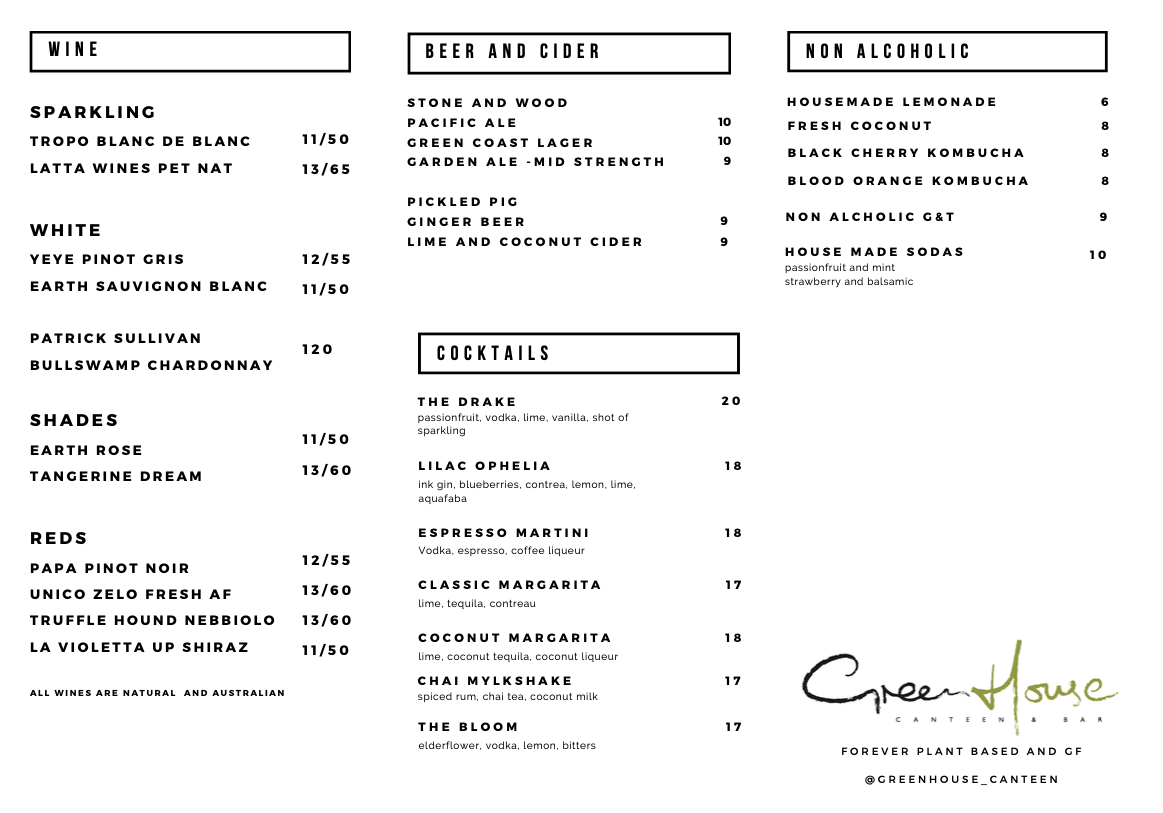 Gold Coast — Greenhouse Canteen