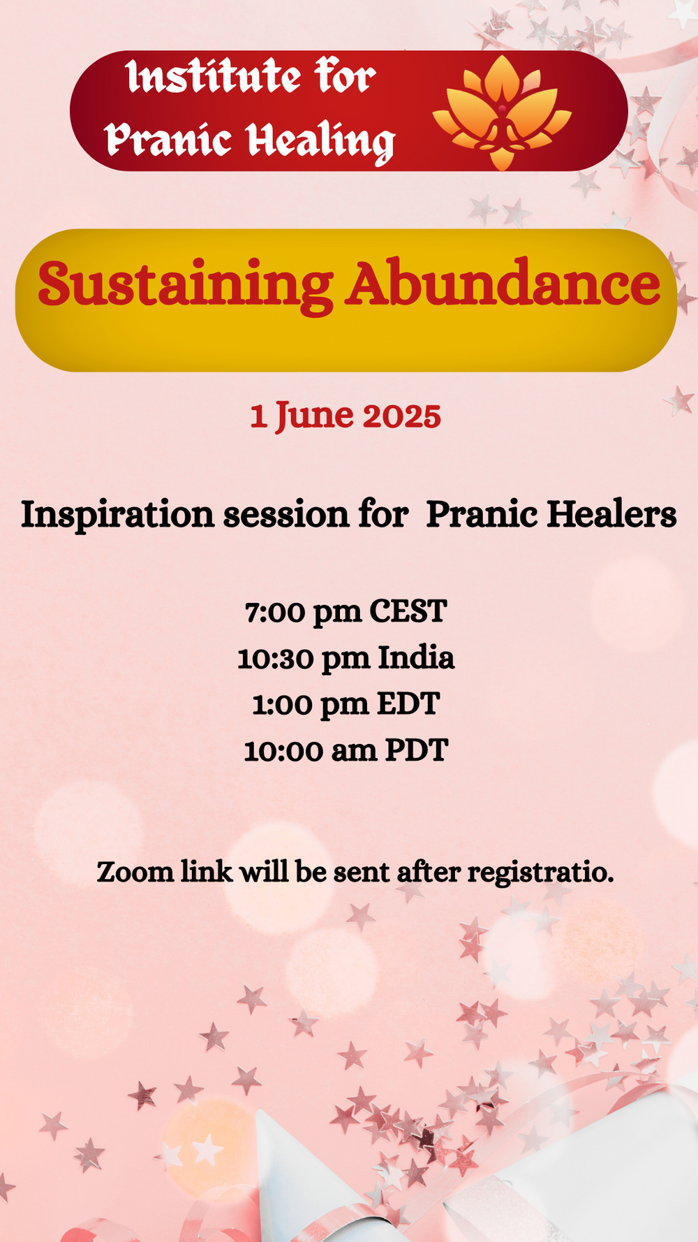 Sustaining Abundance - for Pranic Healers — Doctor Prashant