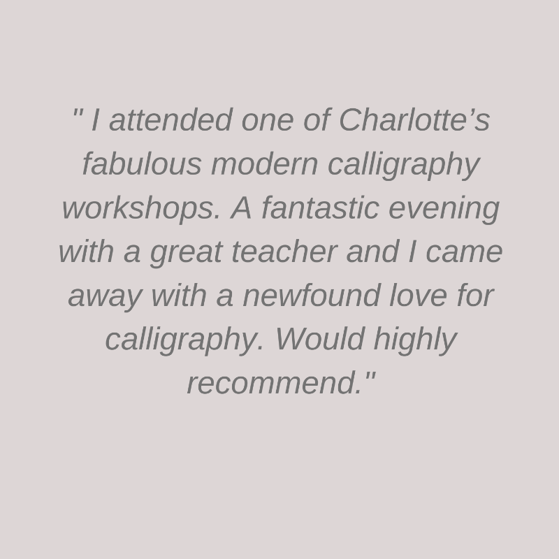 Calligraphy Classes in Wells, Somerset — Mirabelle Makery