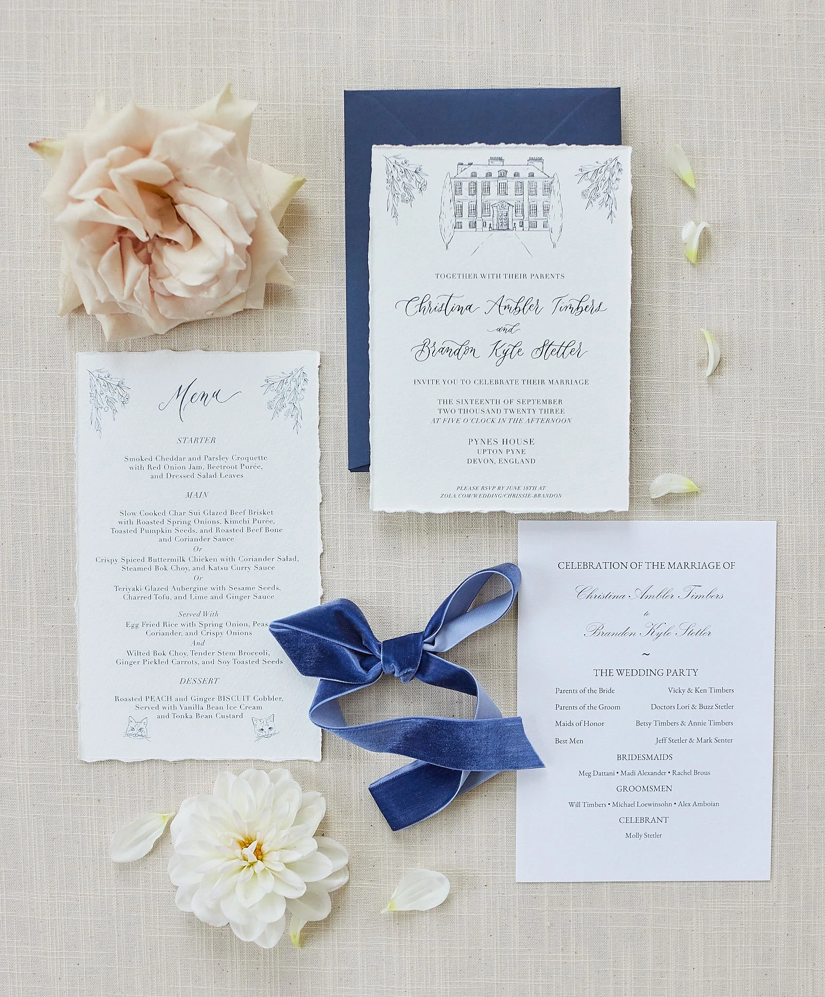 Country House Wedding Invitations — Mirabelle Makery