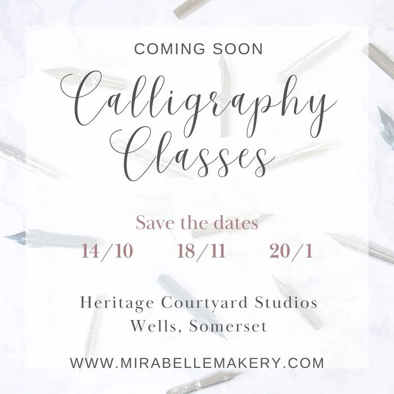 Modern Calligraphy Classes for Adult Beginners, Wells, Somerset ...